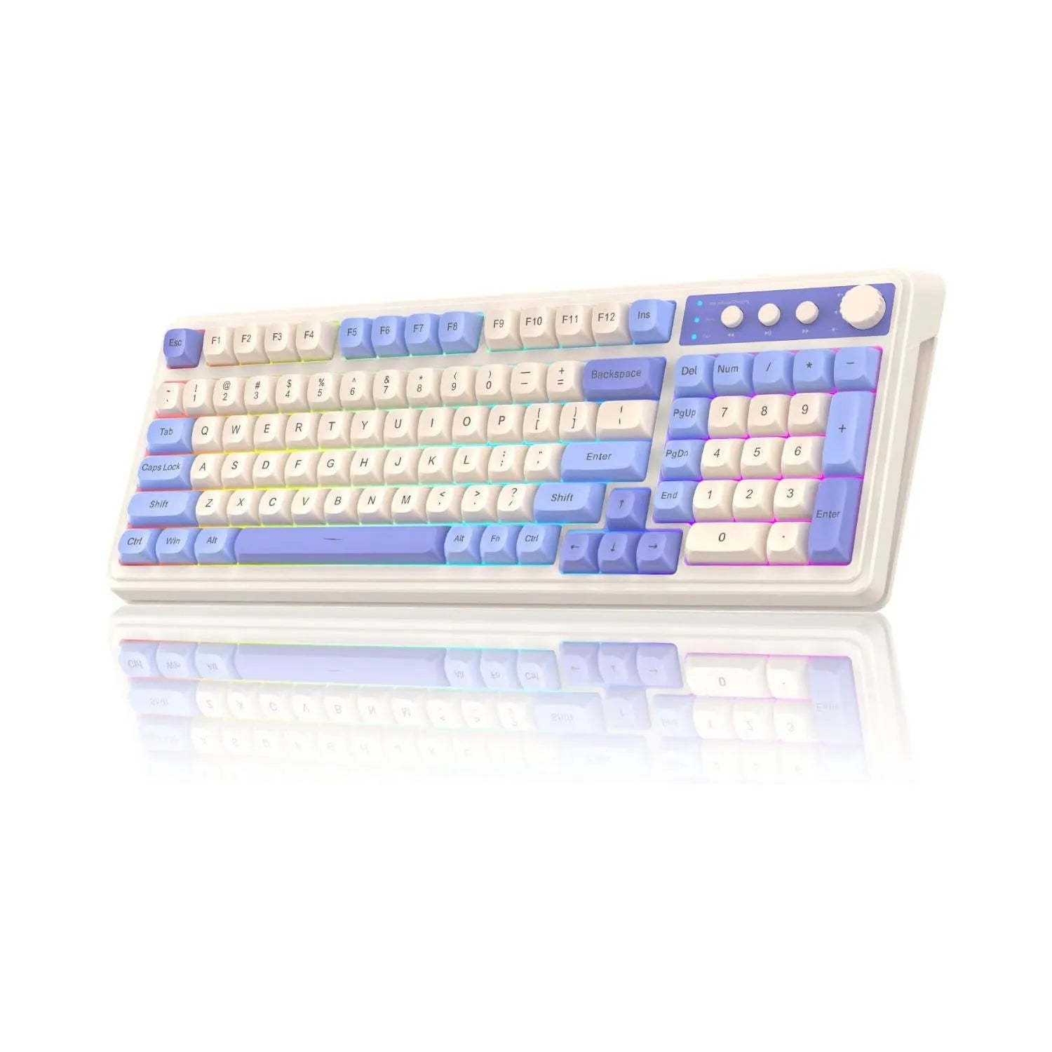 AULA S99 Membrane Gaming Keyboard (Blue & White) – Simply Gaming