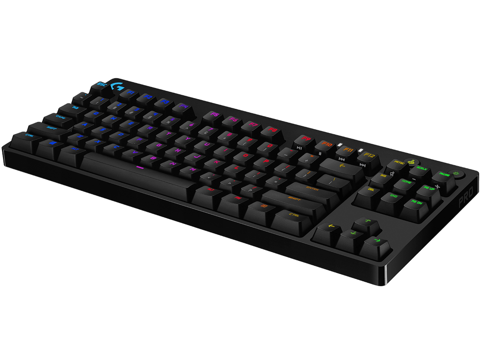 Logitech G Pro Gaming Keyboard GX Blue Clicky Switches – Tenkeyless ...