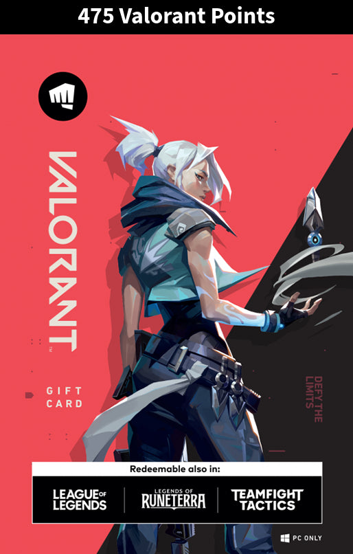 Buy 475 Valorant Points Gift Card India – Instant Riot Code – Simply Gaming